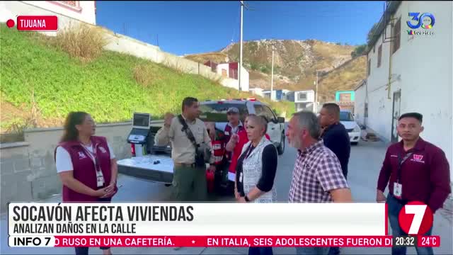 VIDEO |Un Socavón a media calle en la Sánchez Taboada