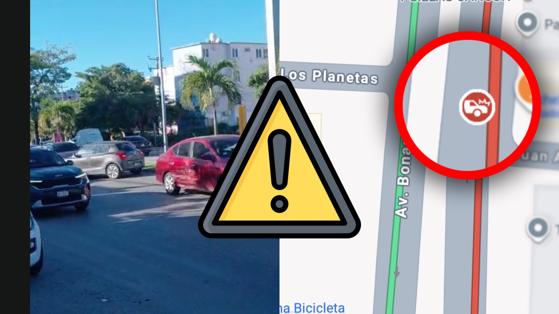 ¡Precaución! Reportan tráfico pesado en Av. Bonampak en Cancún HOY ...