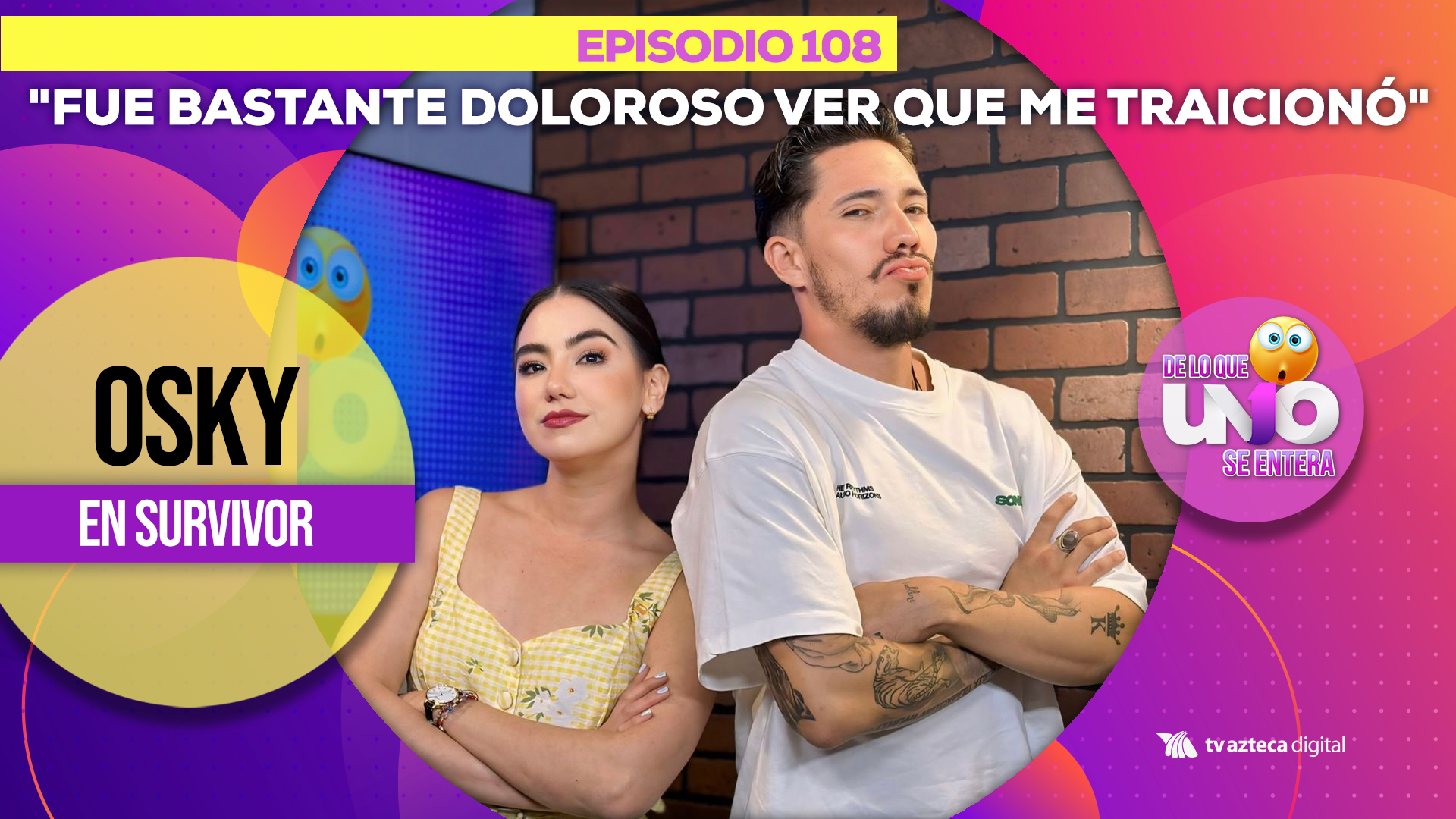 Osky sufrió con la traición de Ceci