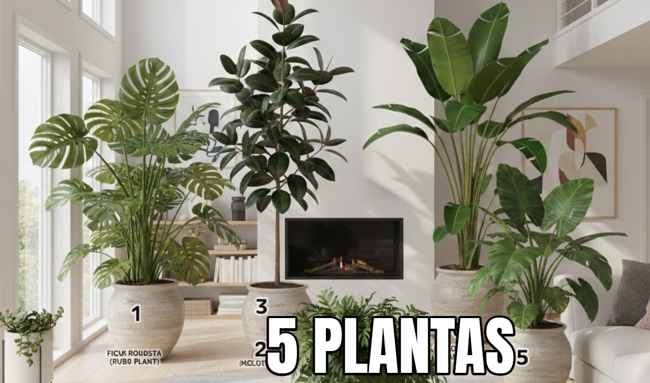 5 plantas de interior grandes y resistentes: te decimos sus nombres ...