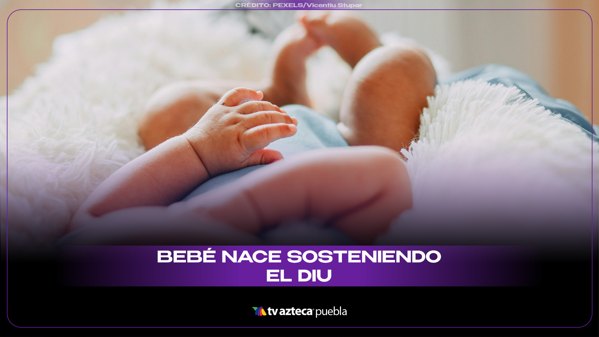 Bebé nace con DIU en la mano en Brasil y sorprende en redes