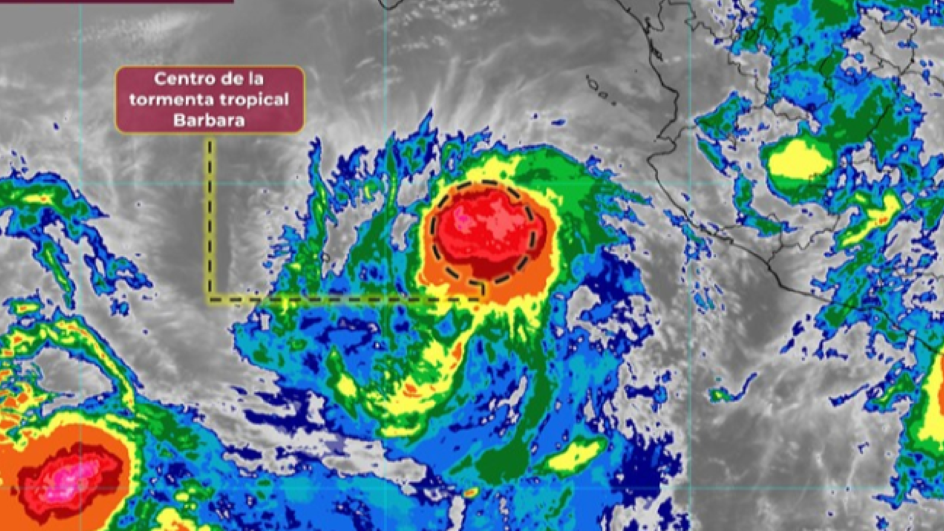 Huracán Bárbara se debilita a tormenta tropical pero sigue cerca de la ...