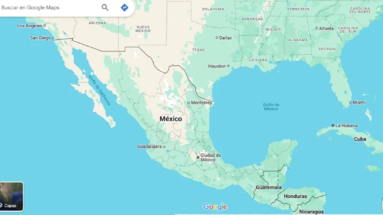 Google Maps cambiará nombre de Golfo de México por Golfo de América