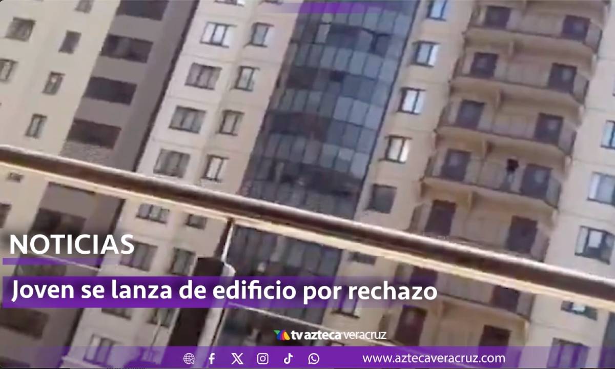 ¿Cómo se lanzó del edificio un joven tras ser rechazado por una chica?