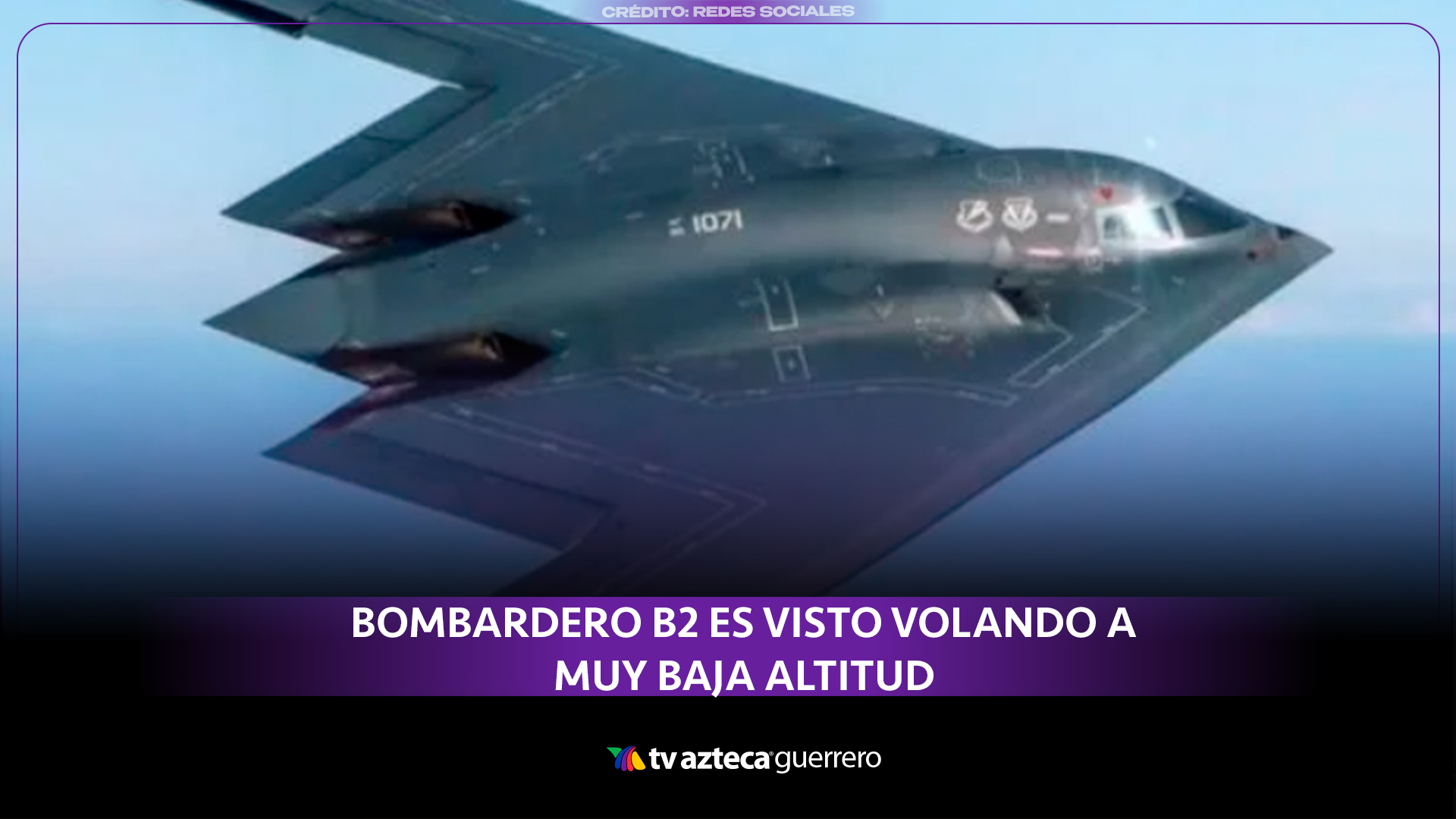Captan al bombardero furtivo B-2 Spirit en los cielos de Miami