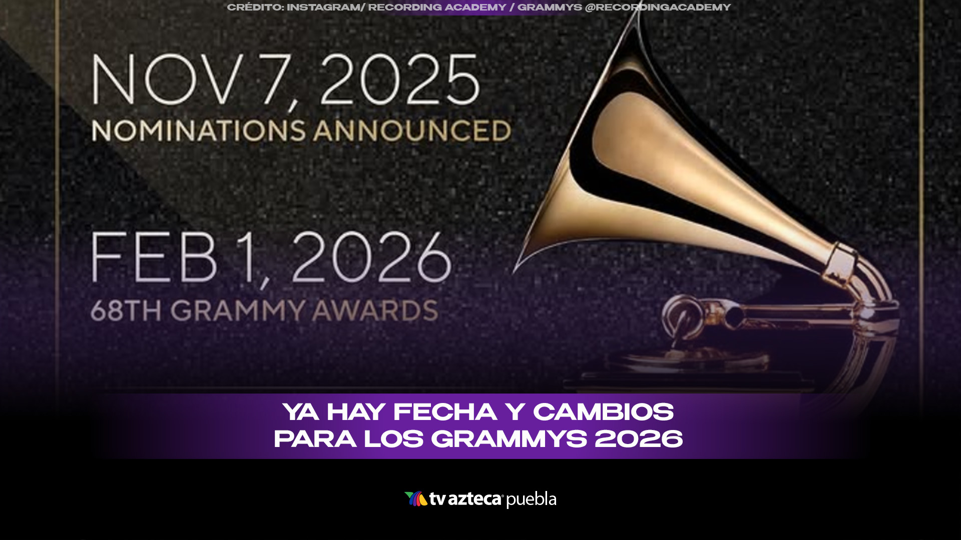 Grammy 2026 presenta nuevas reglas y categorías más inclusivas