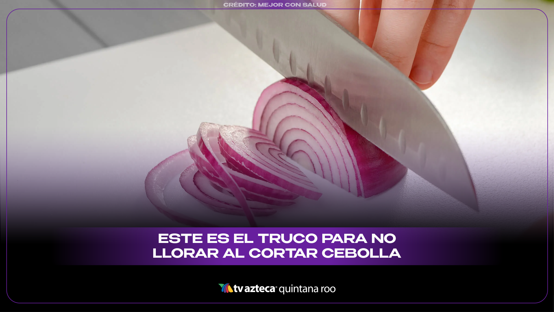 Este es el truco para no llorar al cortar cebolla