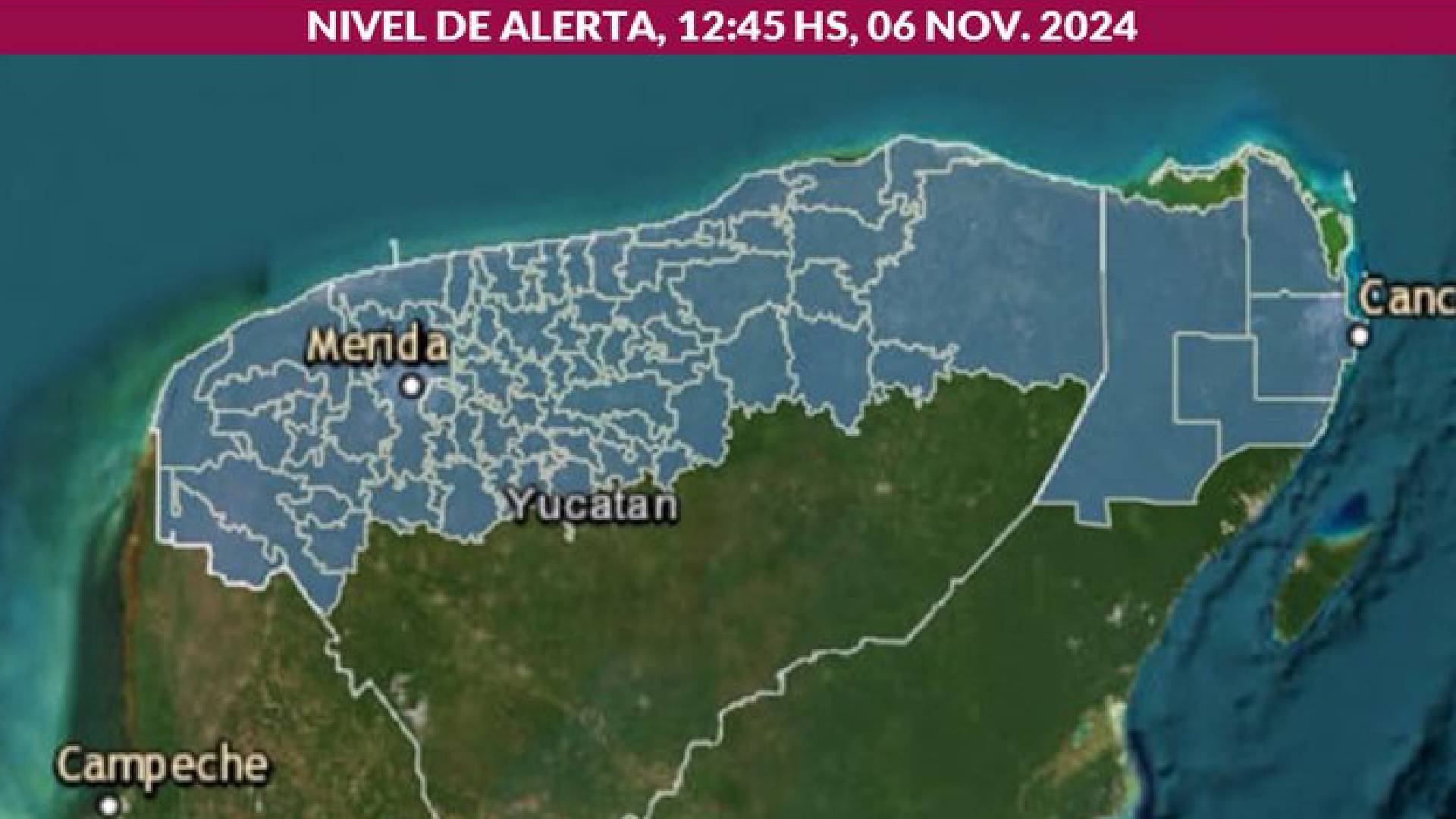 Huracán Rafael de categoría 3 activa la Alerta Azul en 69 municipios de Yucatán