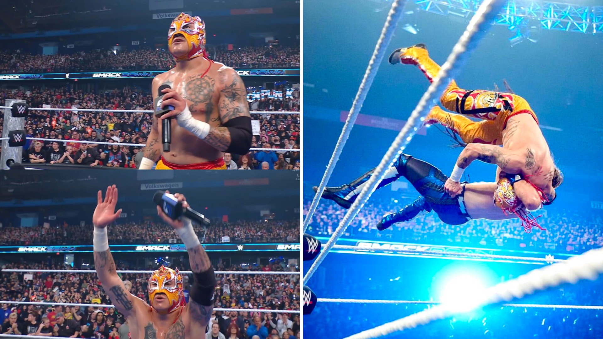 VIDEO | Rey Fénix fue captado llorando durante su debut en WWE y así ...