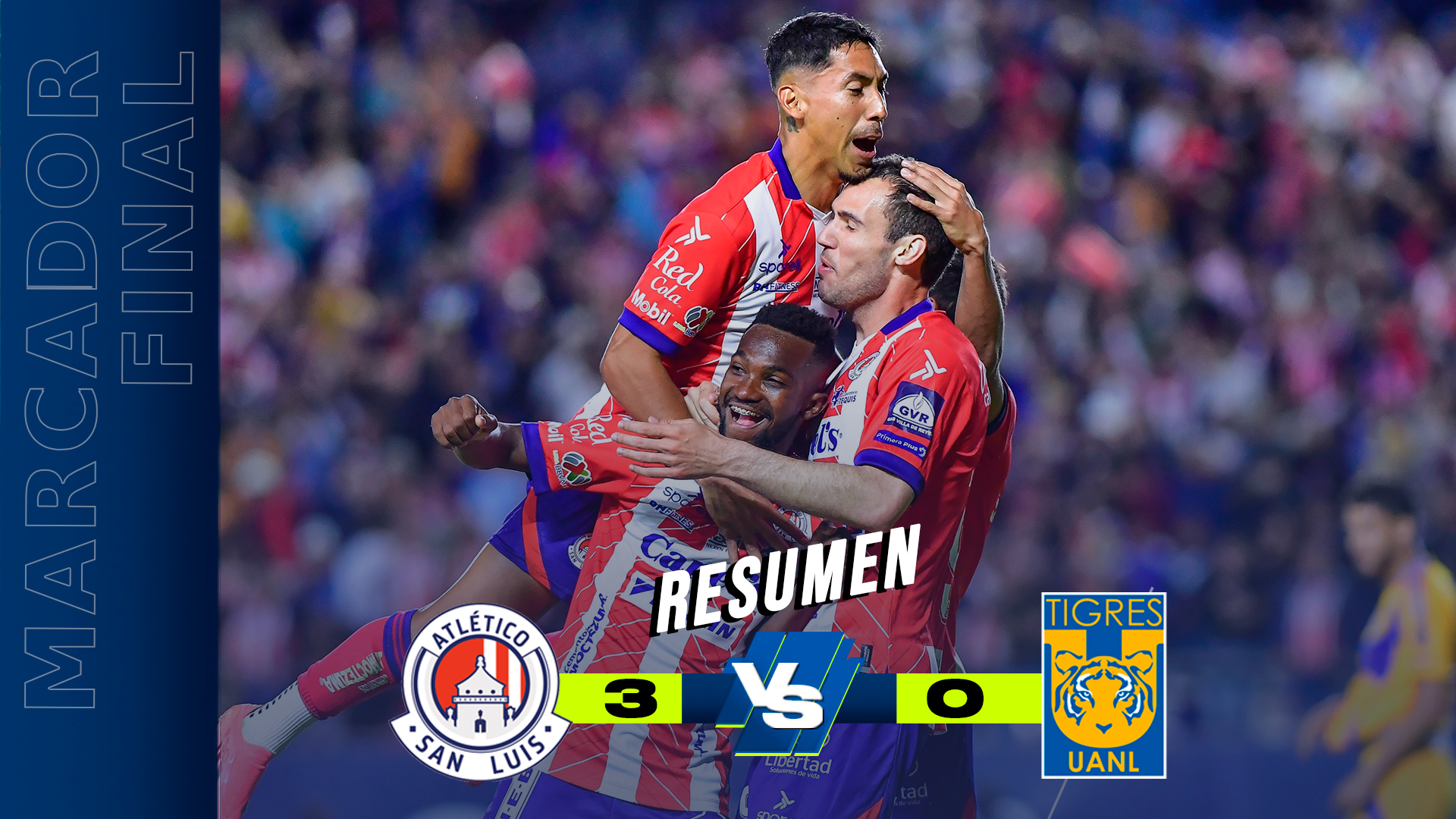 Resumen: Atlético de San Luis 3-0 Tigres | Cuartos de Final, Ida ...