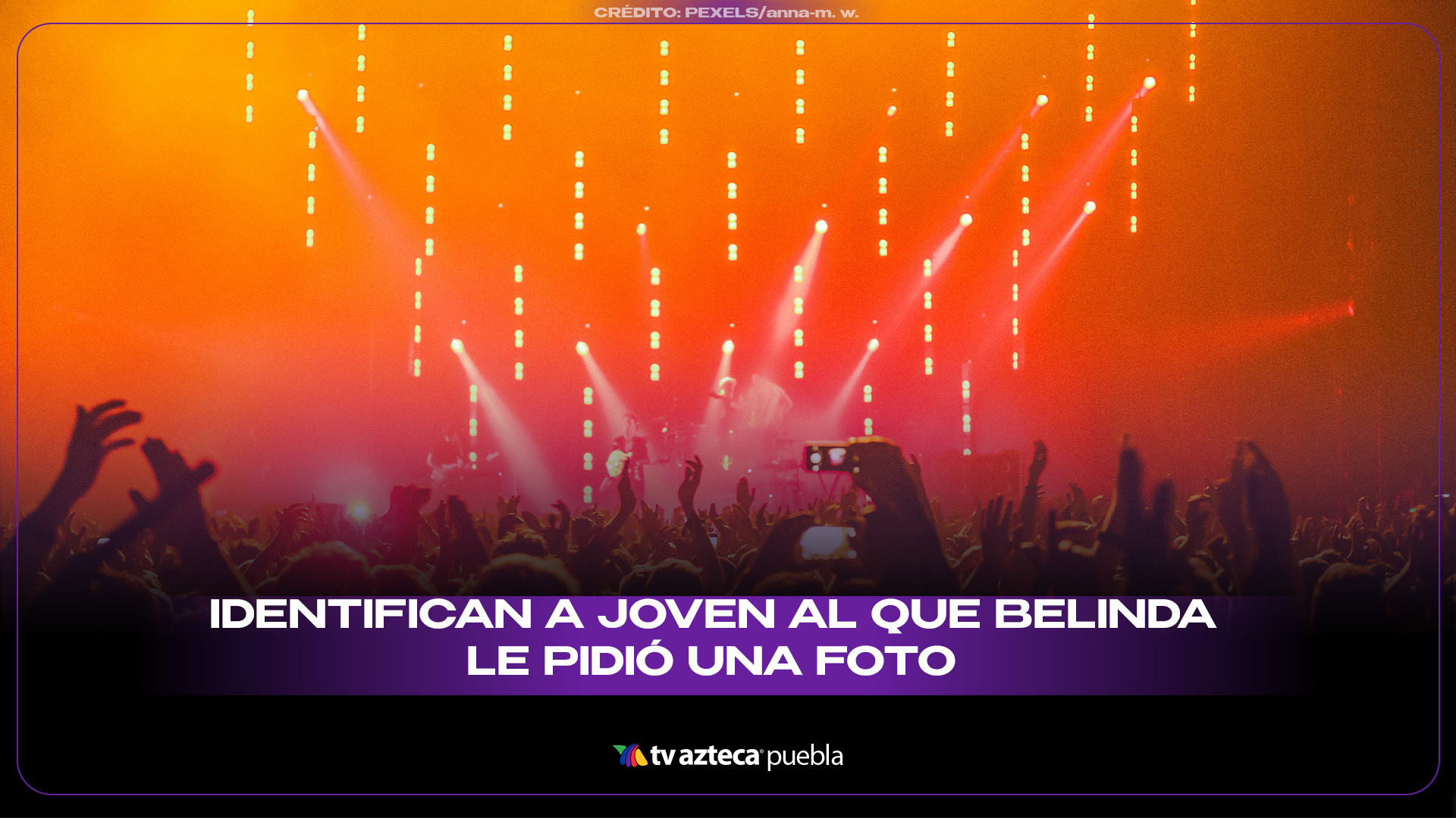 Belinda se toma foto con su fan guapo en concierto