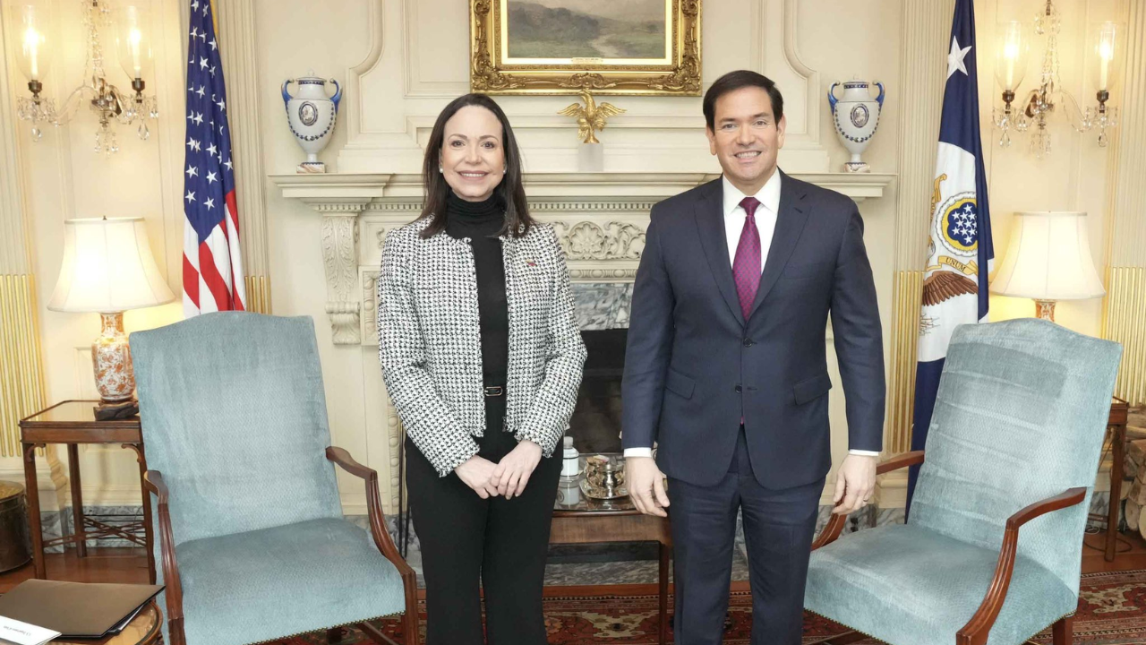 María Corina Machado se reúne con Marco Rubio en Estados Unidos