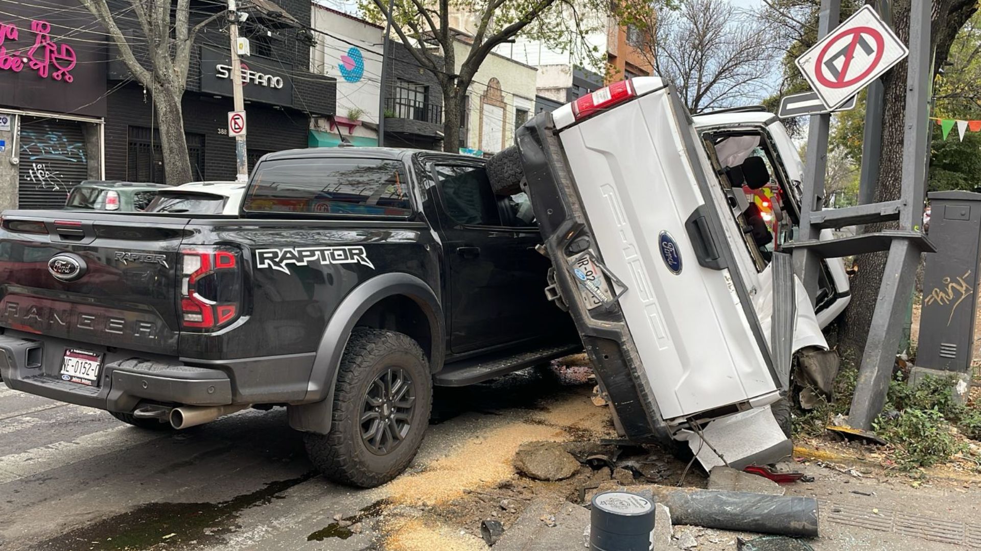 Choque en Javier Mina deja tres personas lesionadas este 8 de enero de 2025