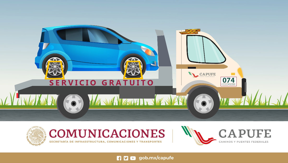Capufe: así puedes pedir una grúa si te quedas parado en la autopista