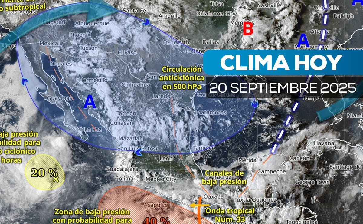 Fin de semana con chubascos y lluvias fuertes: clima en México 20 de ...