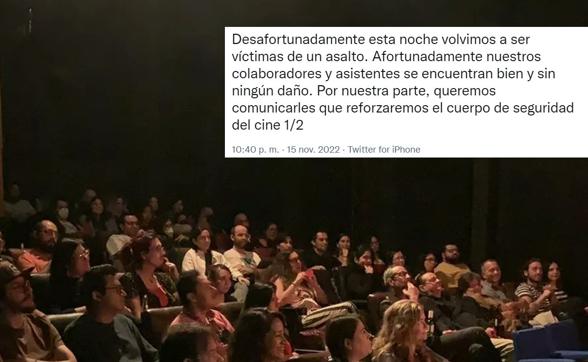 Reportan asalto armado en cine de CDMX