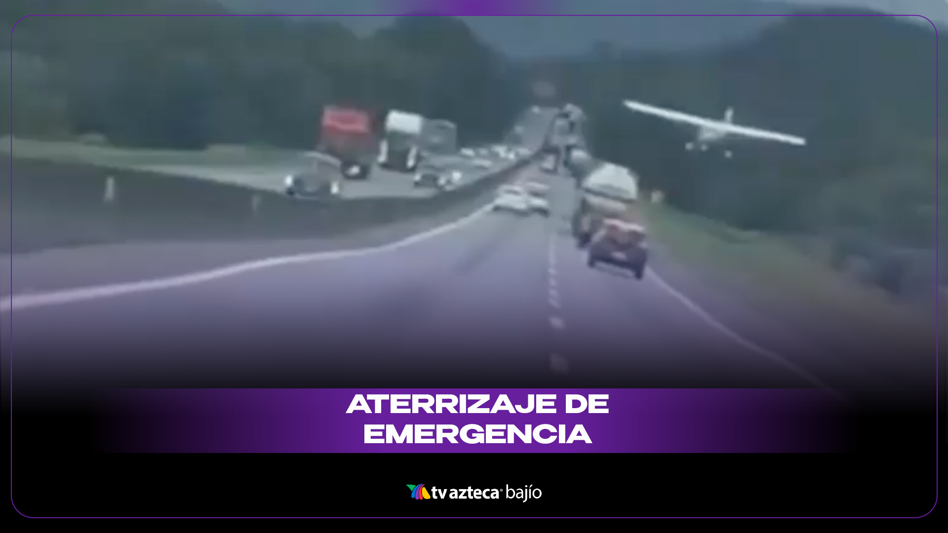 Avioneta aterriza de emergencia en una carretera de Brasil