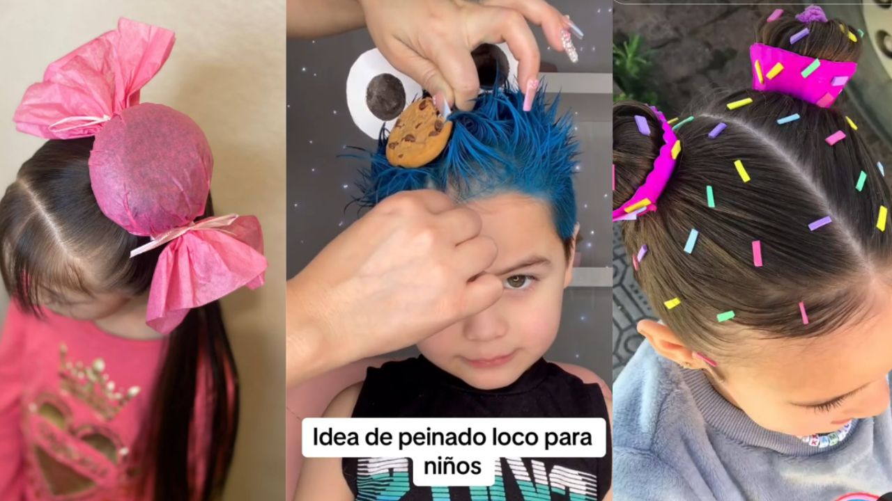 ⭐VIDEO: Los 4 peinados locos más fáciles para este Día del niño