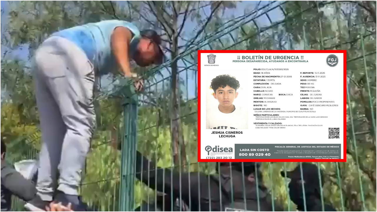VIDEO | Gasean a papá de Jeshua Cisneros Lechuga, joven desaparecido en ...