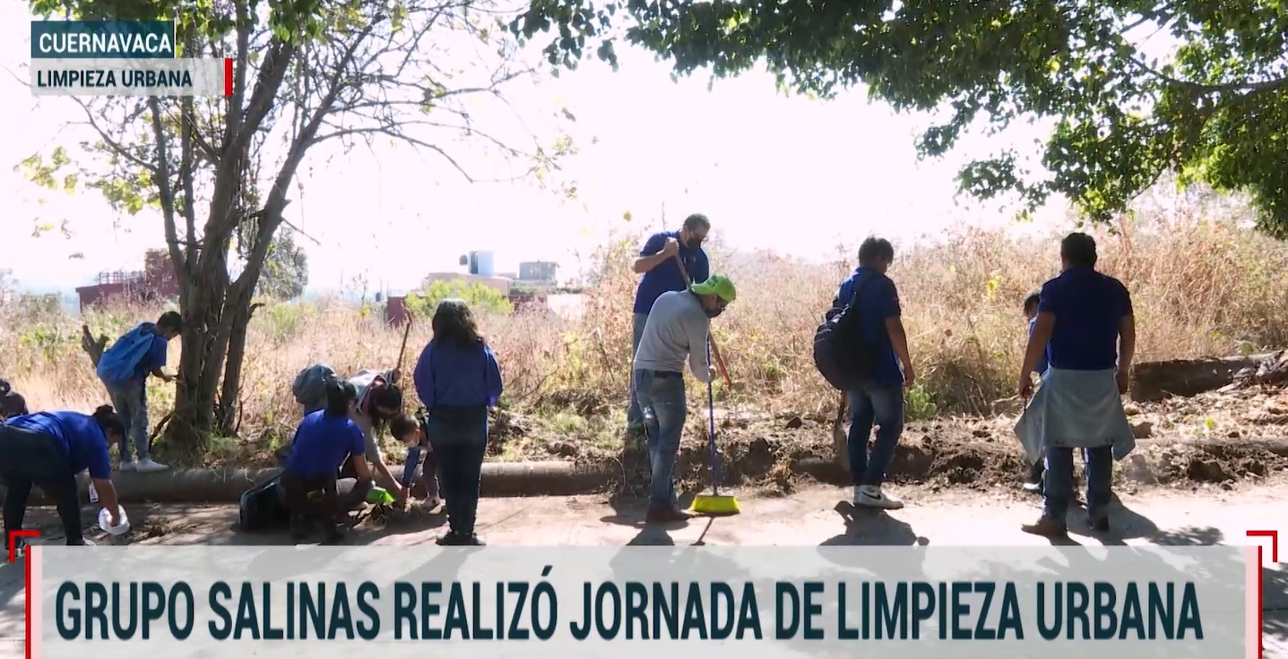 Realiza Grupo Salinas jornada de limpieza urbana