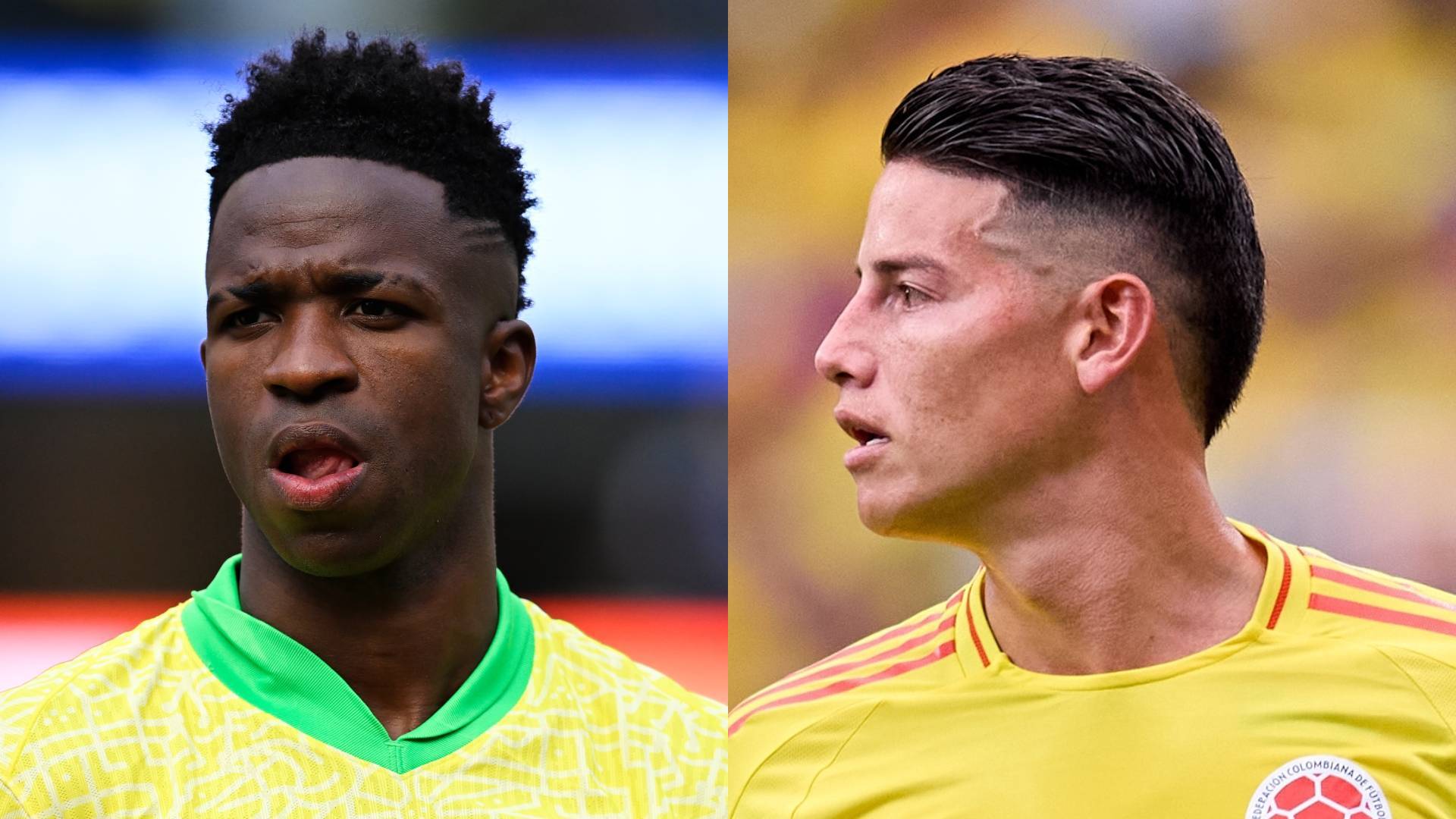 Así fue el codazo de Vinícius a James Rodríguez