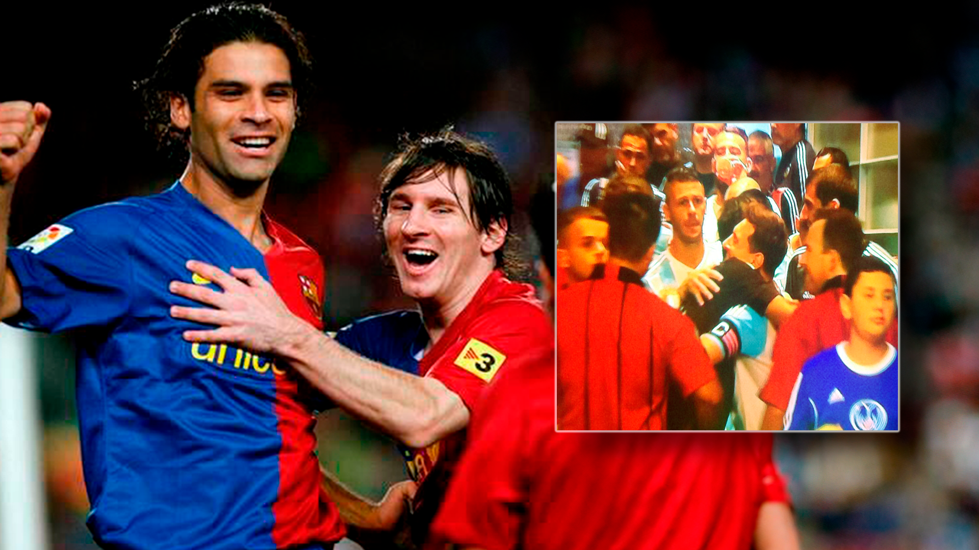 Rafa Márquez y Messi tuvieron una pelea en el Barcelona: "Callate la boca"