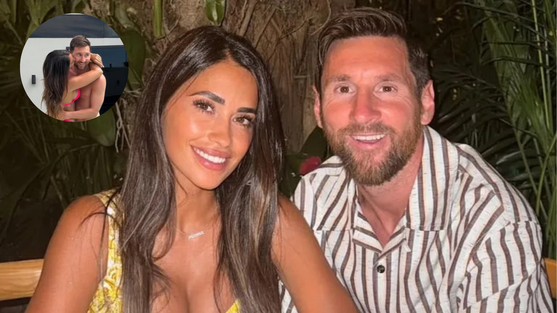 Antonella Roccuzzo sube fotos en traje de baño junto a Lionel Messi y ...