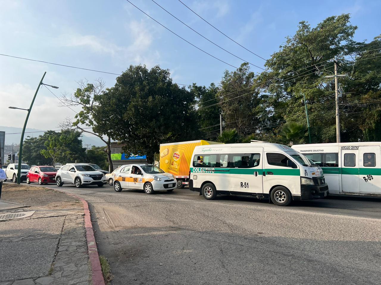 Calles cerradas y tráfico en Tuxtla Gutiérrez hoy 14 de febrero de 2025