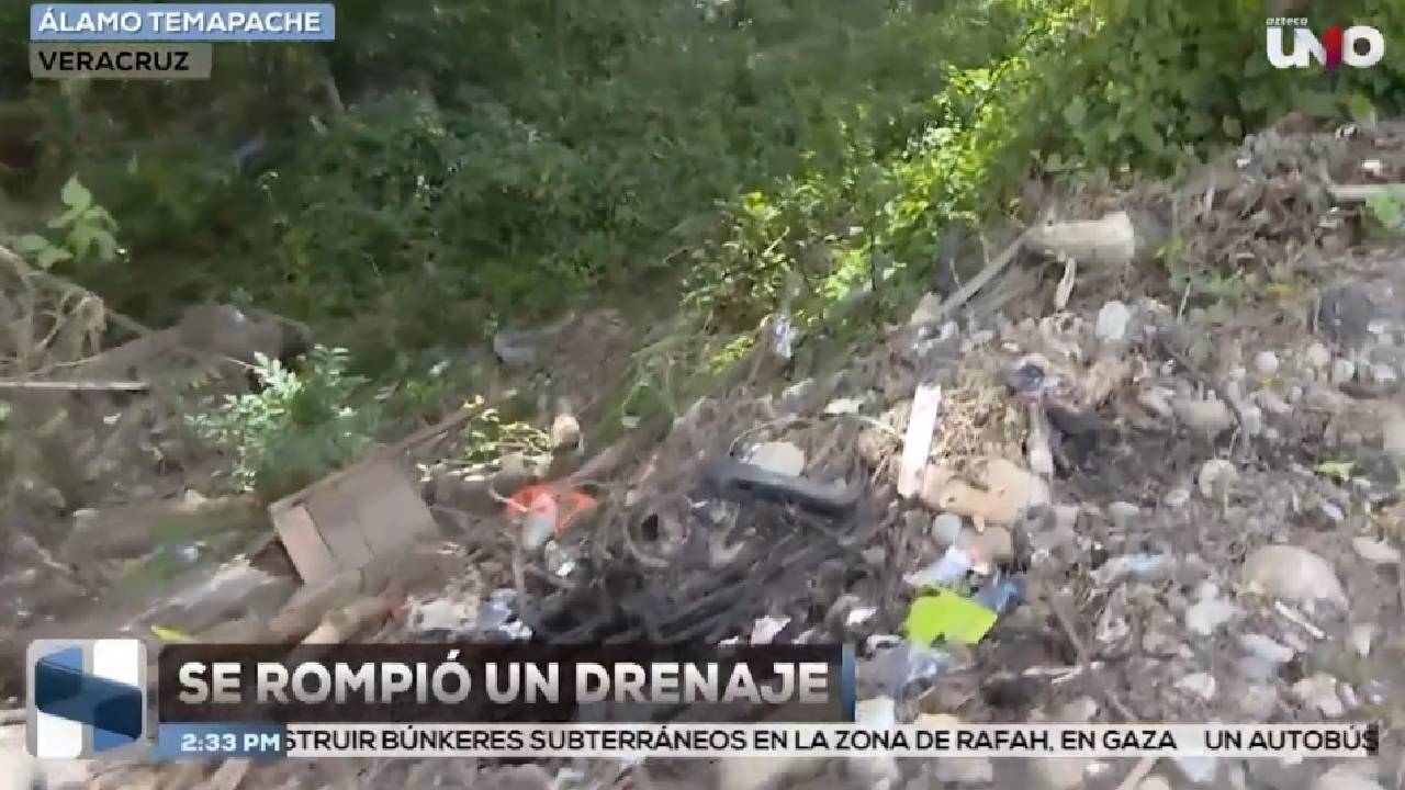 Habitantes de Álamo Temapache piden limpiar arroyo tras inundaciones