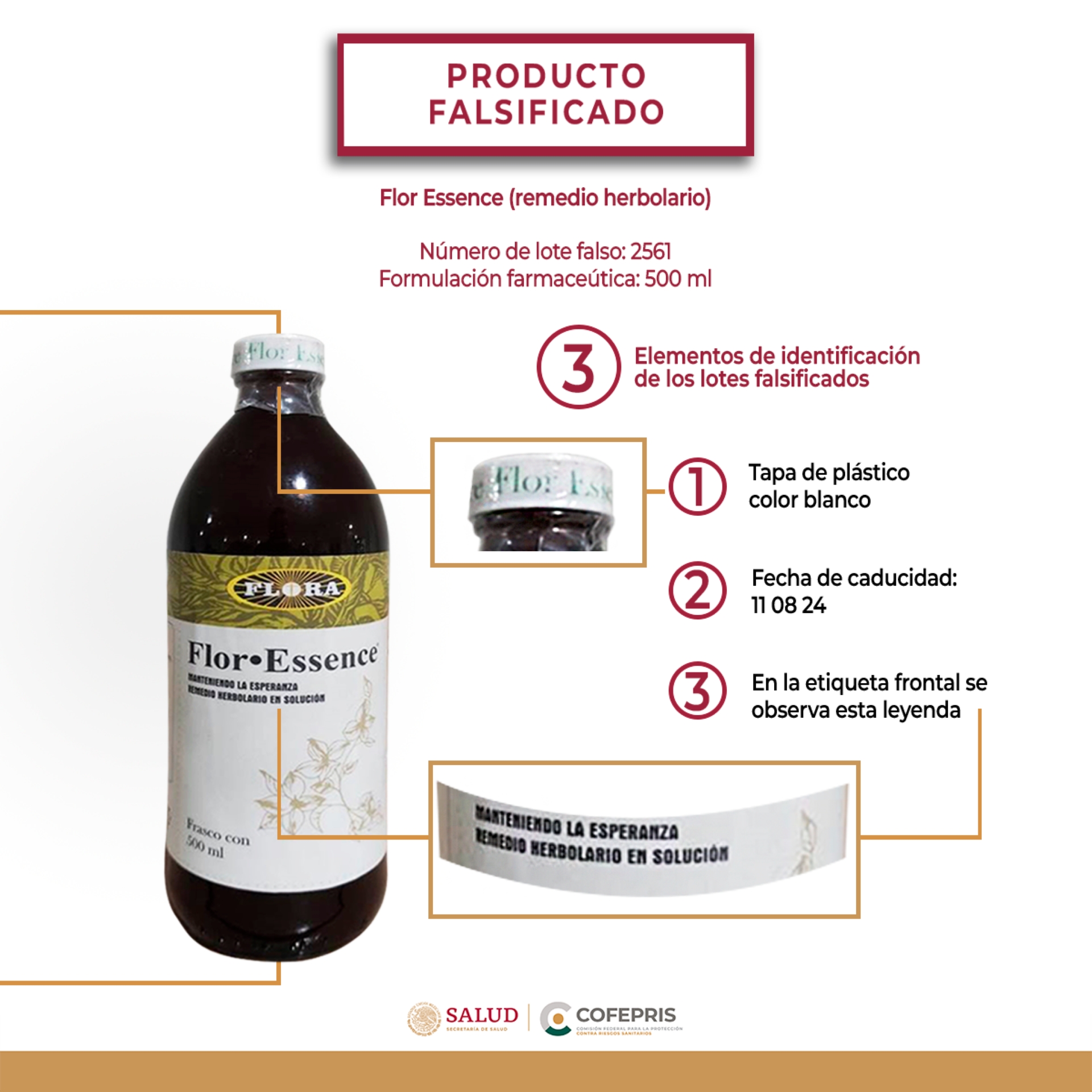 Cofepris detecta falsificación de remedio herbolario