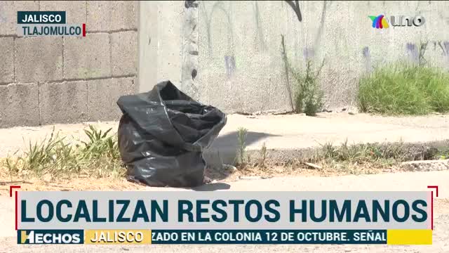 Encuentran bolsas negras con restos humanos en Tlajomulco