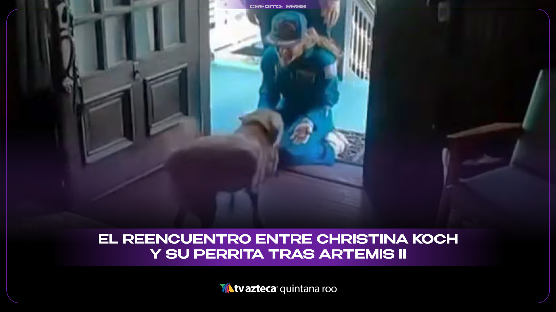 VIDEO | Así fue el tierno reencuentro entre la astronauta Christina ...