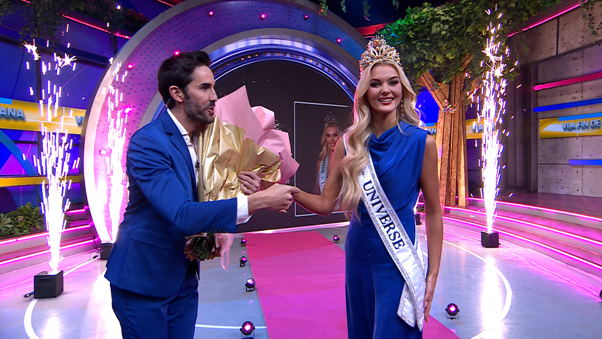 Recibimos a Victoria Kjaer ganadora de Miss Universo 2024