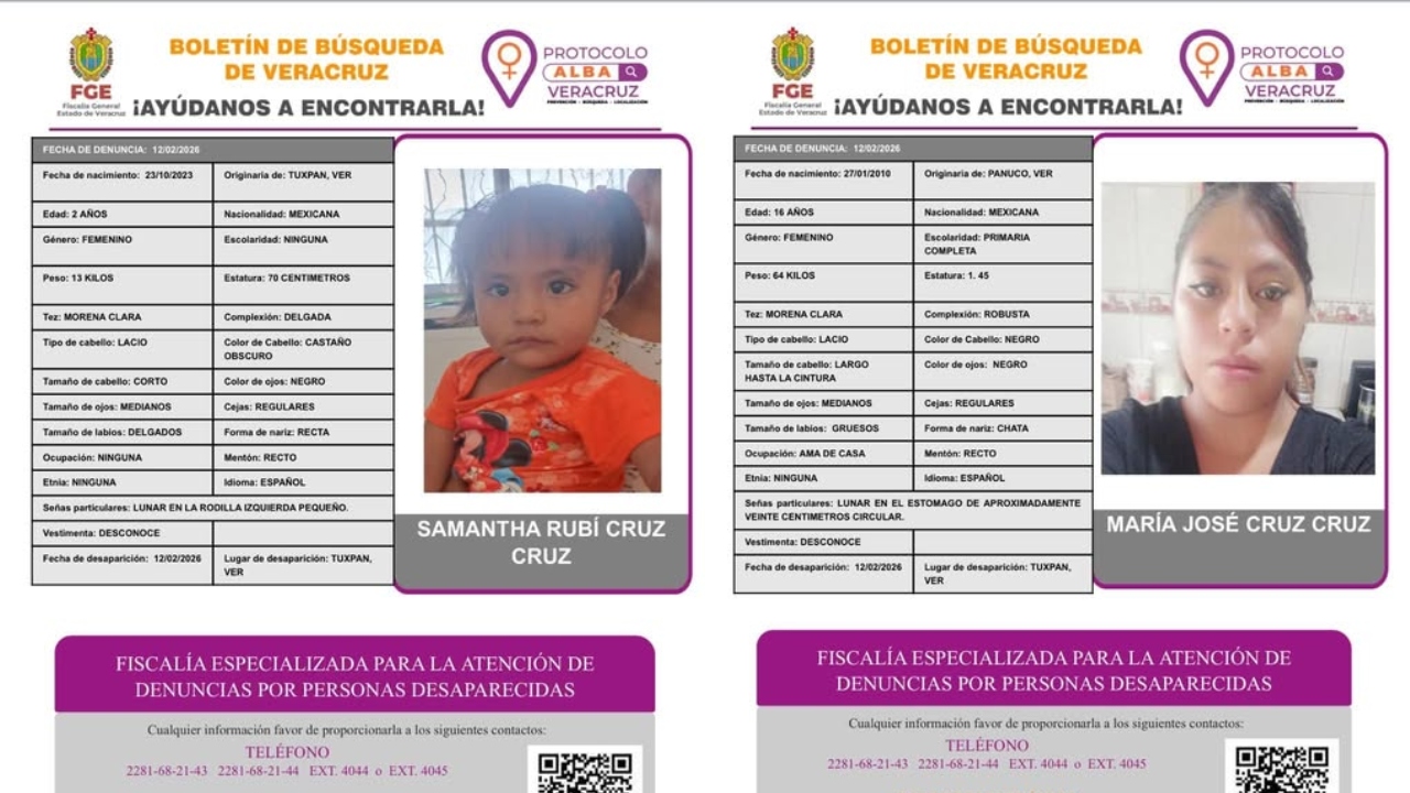 Activan Protocolo Alba por desaparición de María José y Samantha Rubí ...