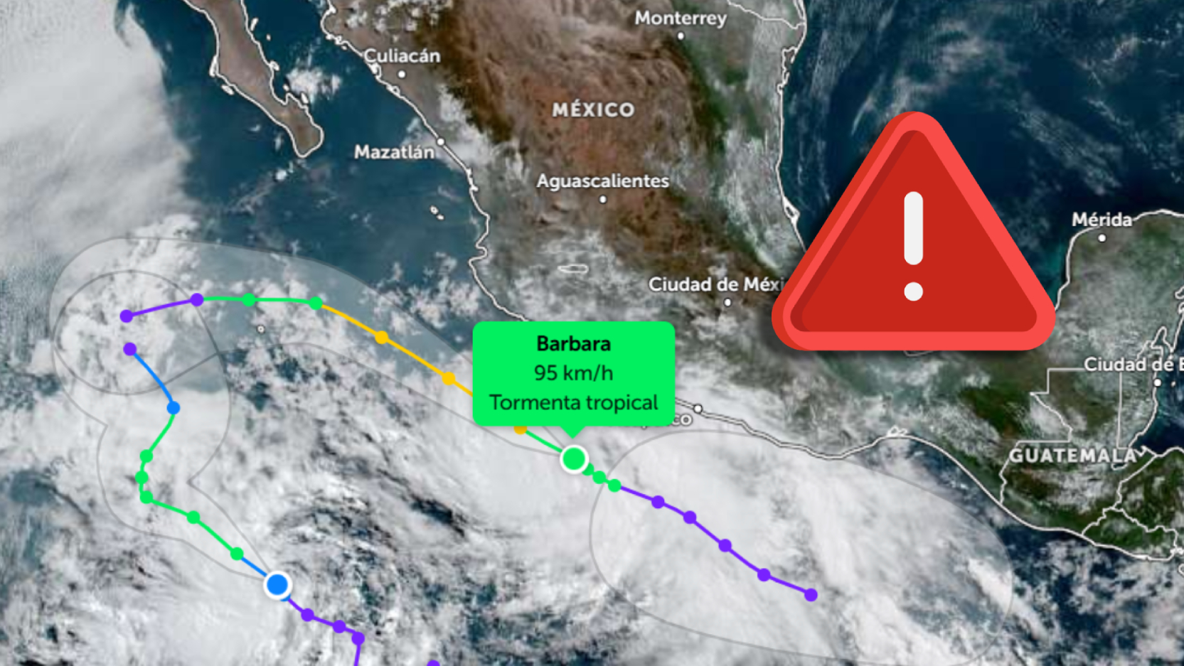 Se forma la tormenta tropical Bárbara en el Pacífico Mexicano: Sigue la TRAYECTORIA en vivo