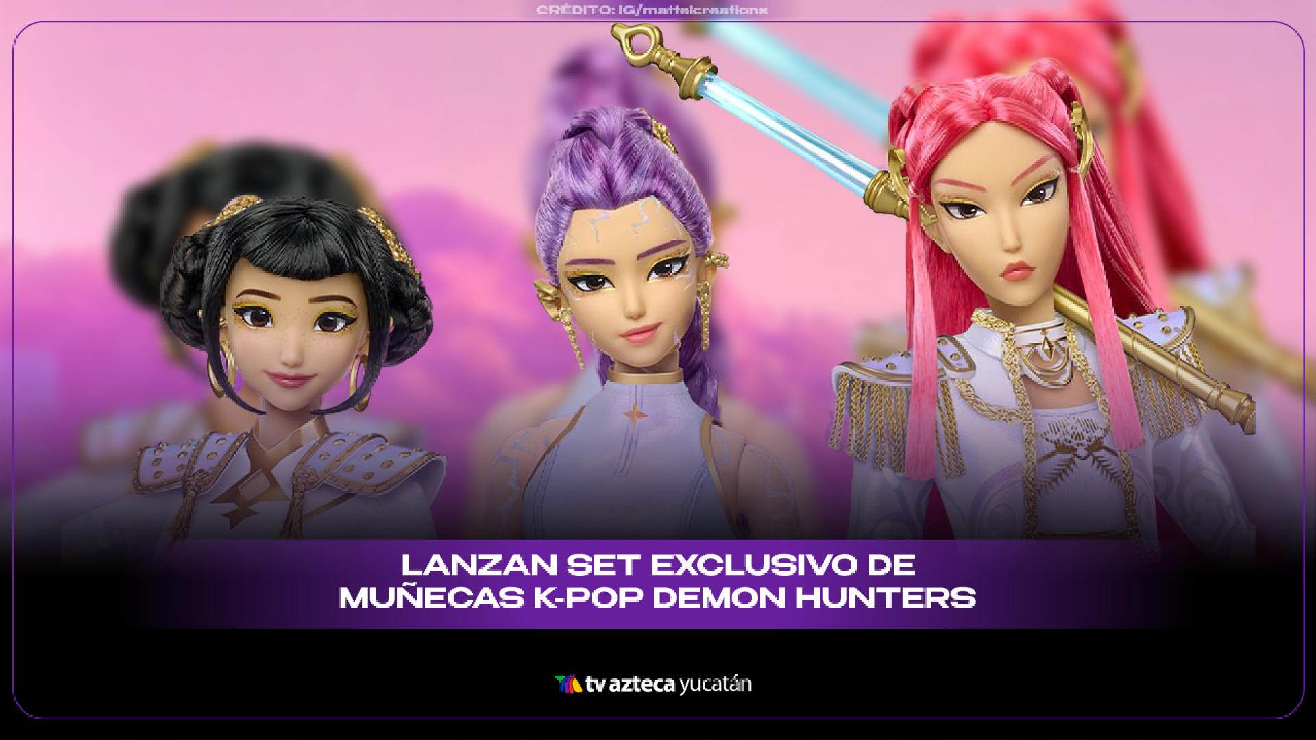 Mattel lanza set exclusivo de muñecas K-pop Demon Hunters