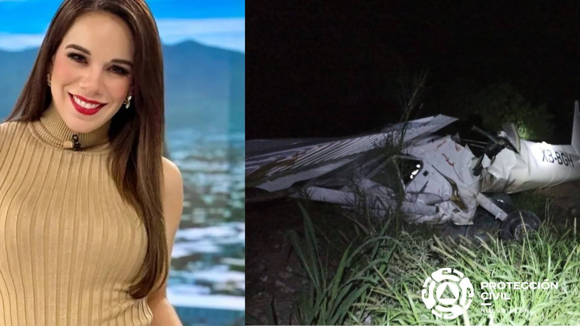 VIDEO: Así fue el accidente aéreo en NL dónde murió Débora Estrella, conductora de televisión