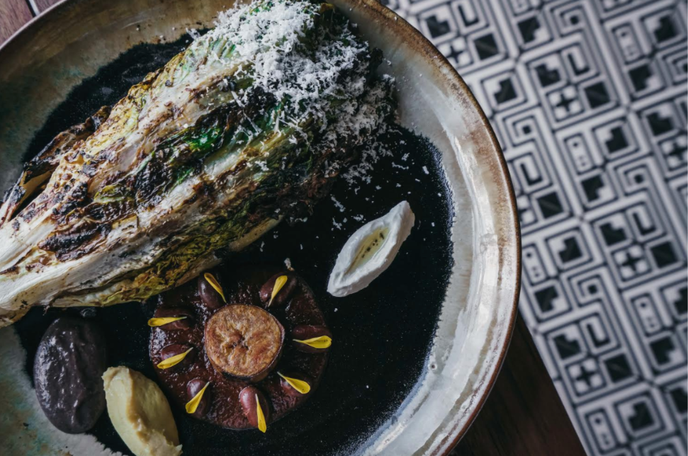 Lechuga asada estilo Amomoxtli