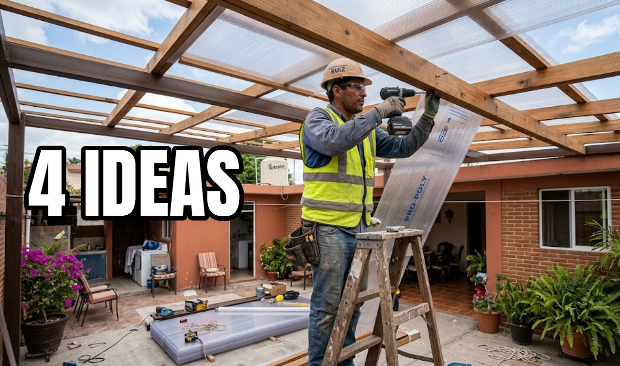 4 ideas de techo para tu patio y hacer que tu casa se vea elegante y ...