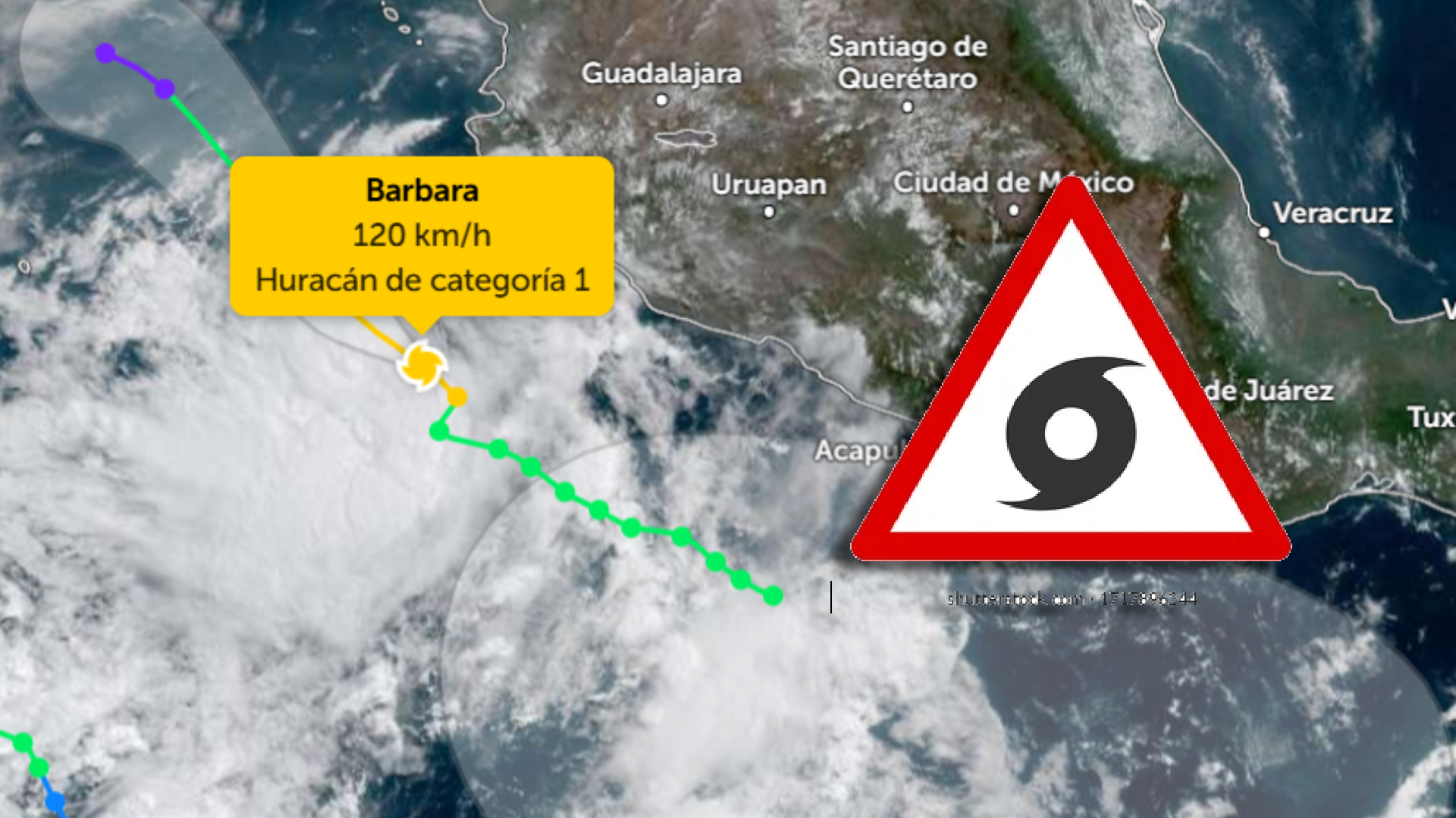 ¡ÚLTIMA HORA! Se forma el huracán Bárbara de categoría 1 en el Pacífico ...