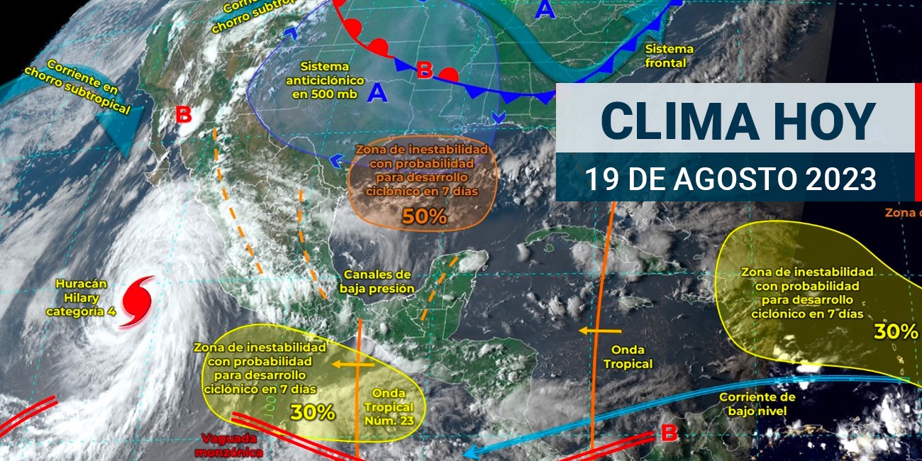 ¿Cómo está el clima en México hoy sábado 19 de agosto? Situación del ...