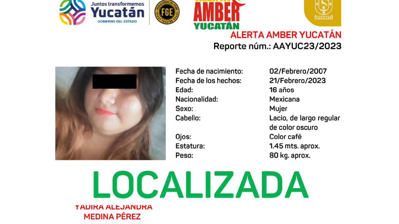 Alerta Amber: Adolescente y su hijo son hallados por la FGE