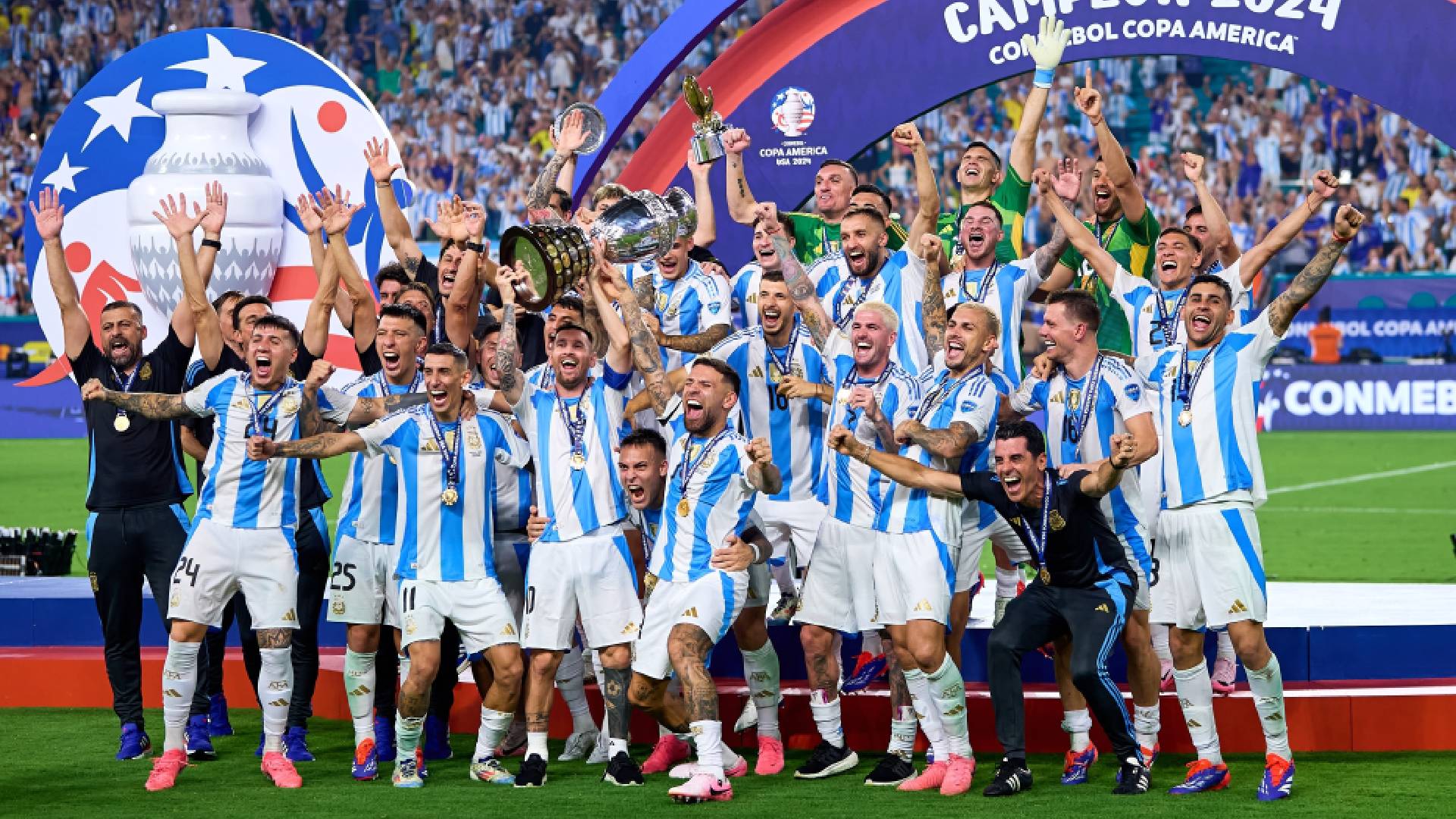 El video con el que Argentina celebra el bicampeonato de la Copa América 2024
