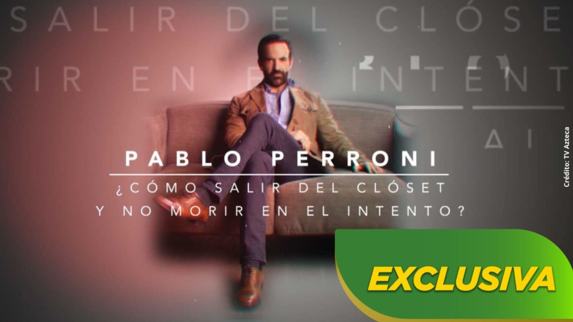 Pablo Perroni reveló que es bisexual junto a Mariana Garza