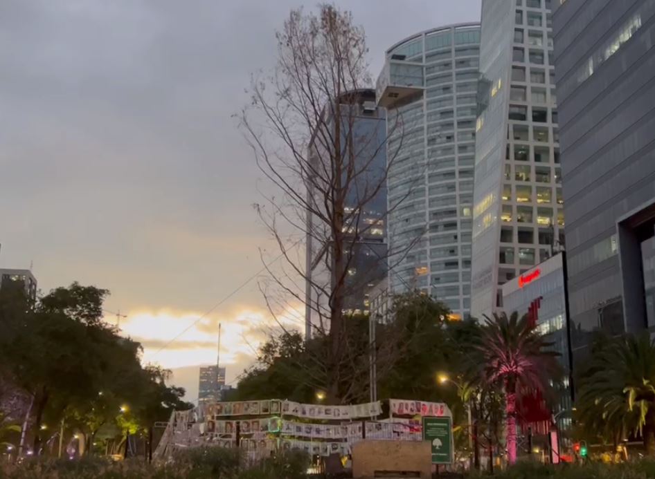 VIDEO: Automóvil choca en la glorieta del ahuehuete, otra vez