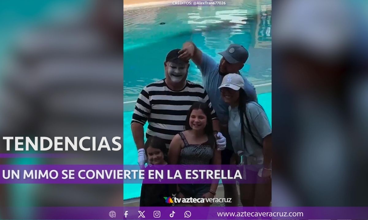 Por está razón, un mimo se conviertió en la estrella de un acuario