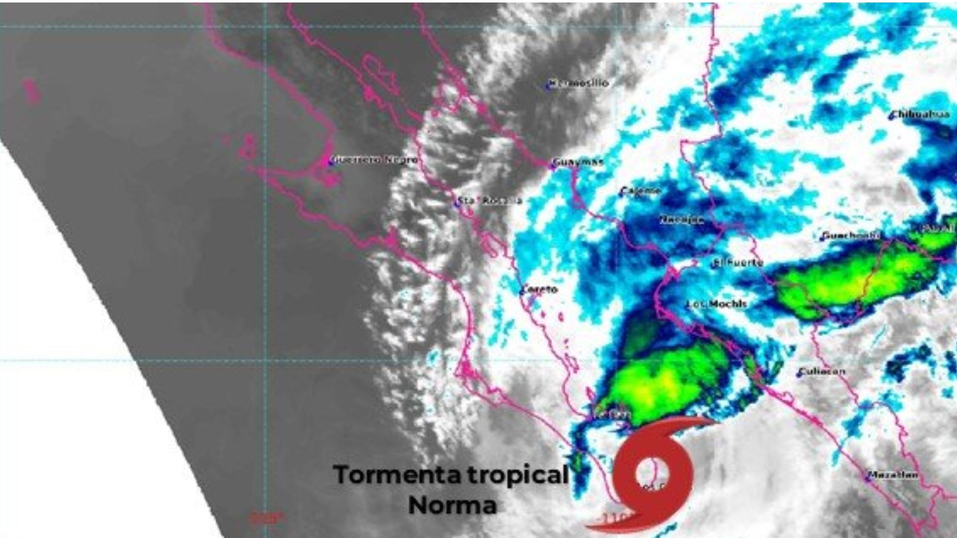 Trayectoria de Norma: ¿qué día llegará a Sinaloa?