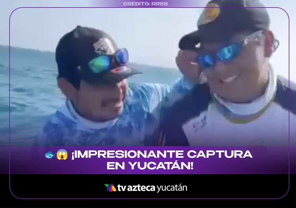 Así capturaron a enorme pargo perro gigante en Yucatán