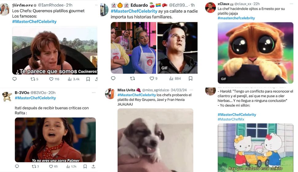 MasterChef Celebrity cada vez más divertido, estos son los mejores memes