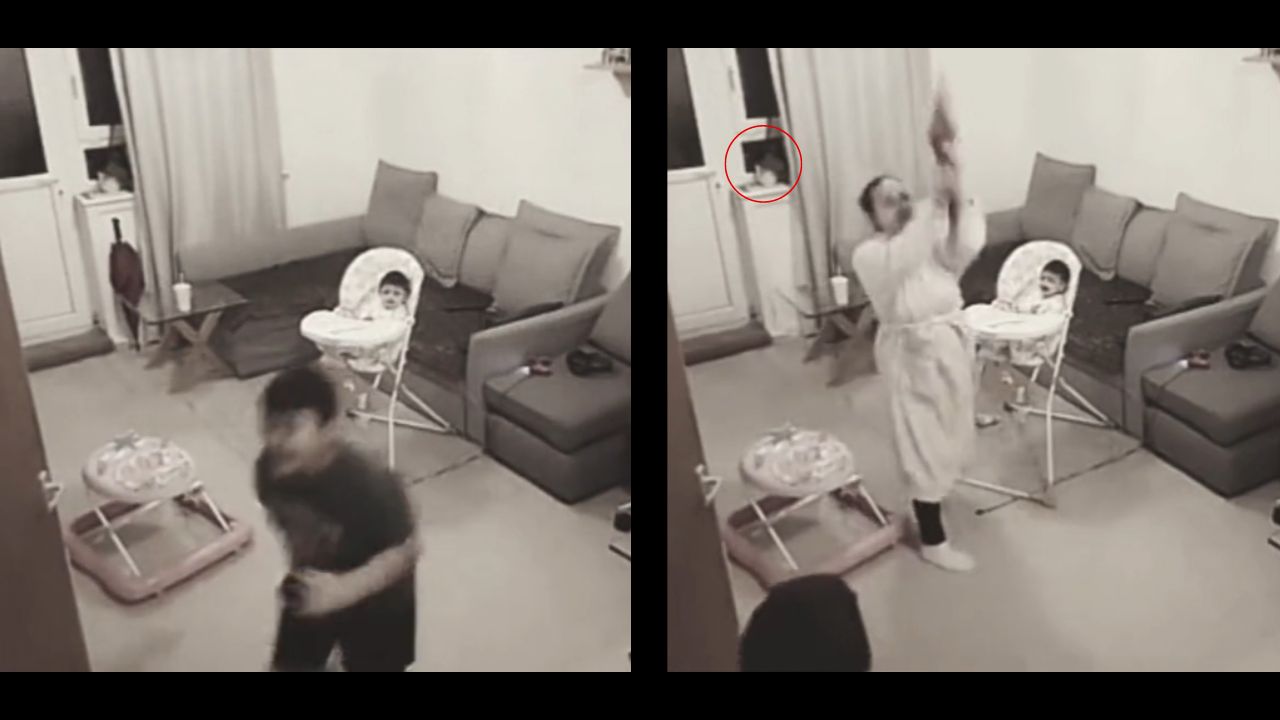 VIDEO Familia es acechada en su casa por un demonio